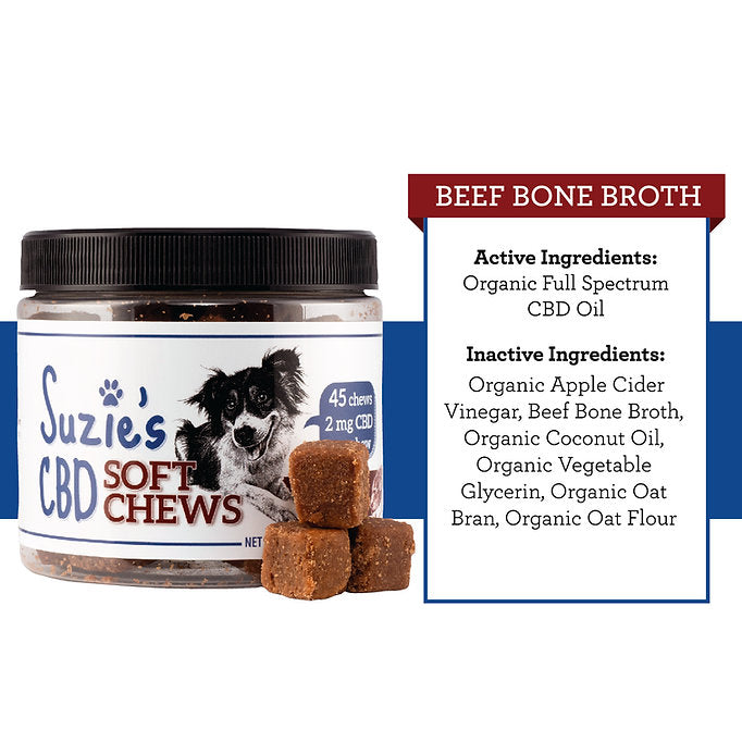 Suzie’s Relax Soft Chews Beef 7.5oz – BlackPaw
